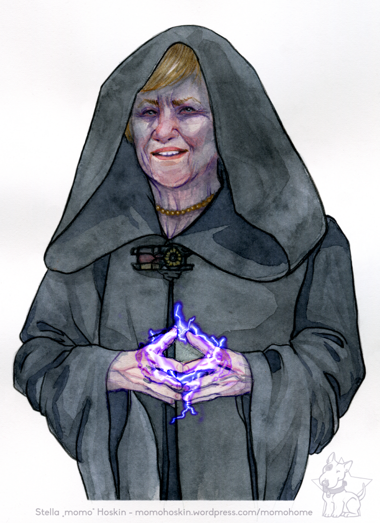 Angela Palpatine, oder wie hieß der böse Drachen aus STAR WARS noch ...